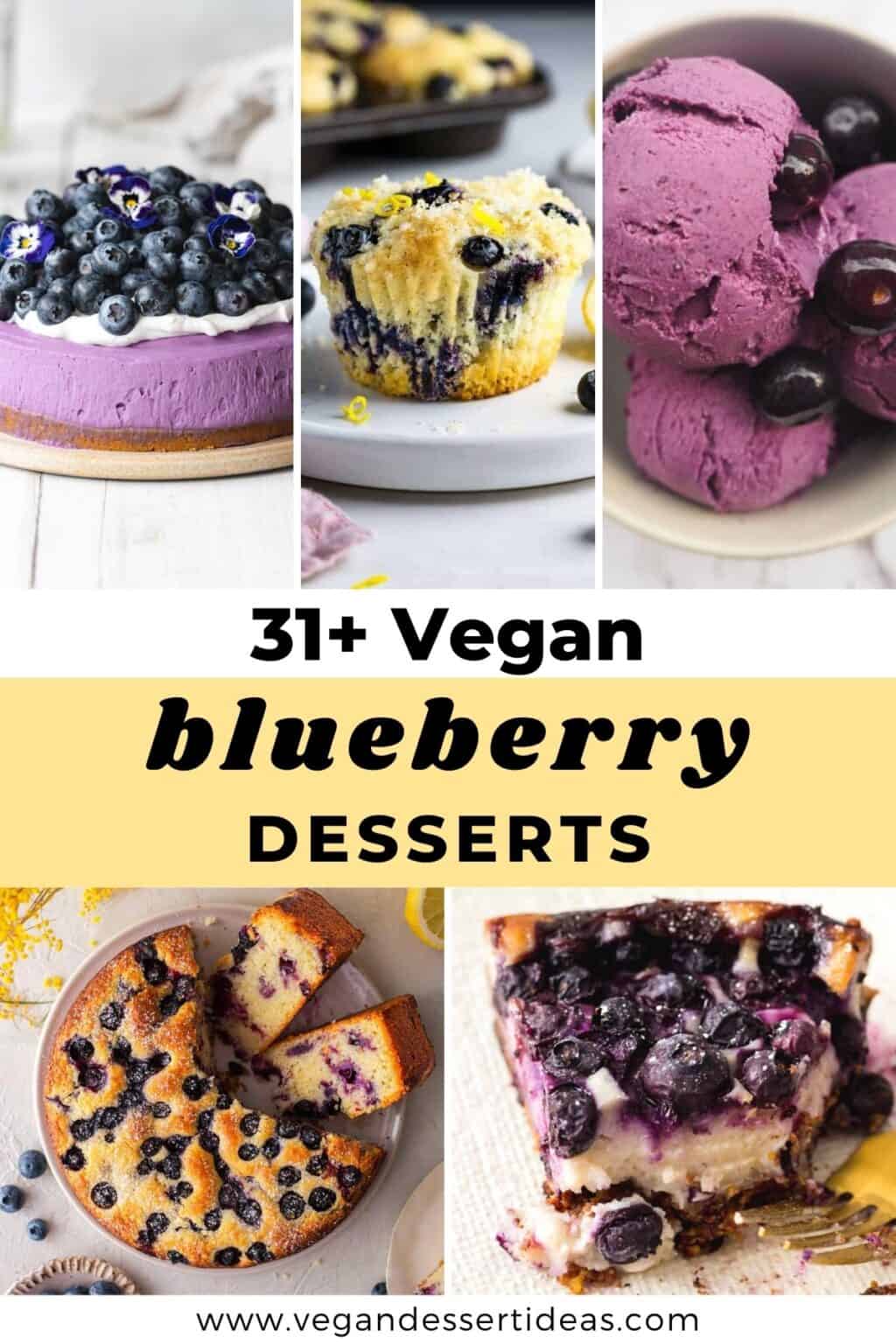 31+ Vegan Blueberry Desserts that are Tasty & Beautiful!