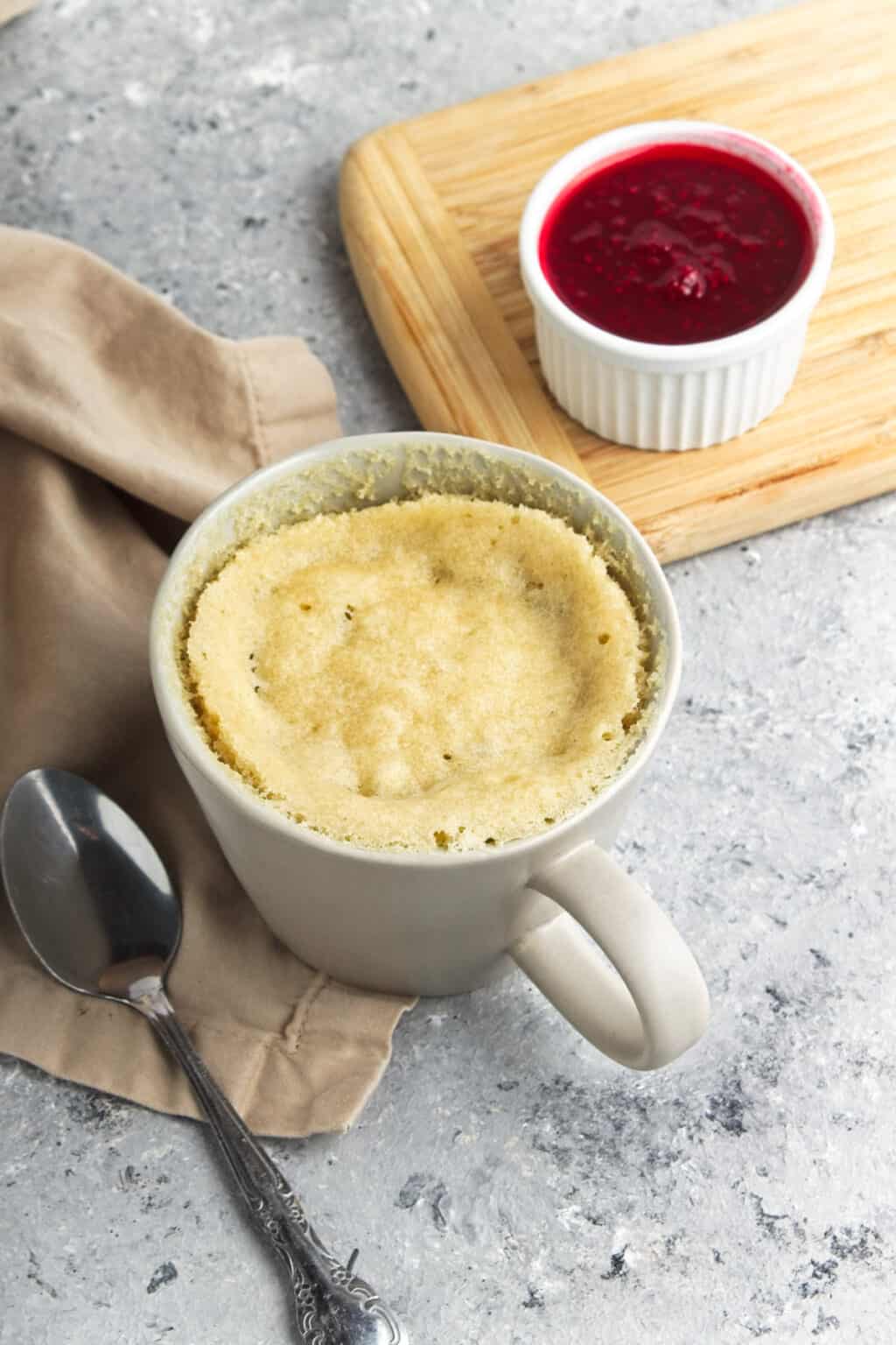 Vegan Vanilla Mug Cake - Vegan Dessert Ideas