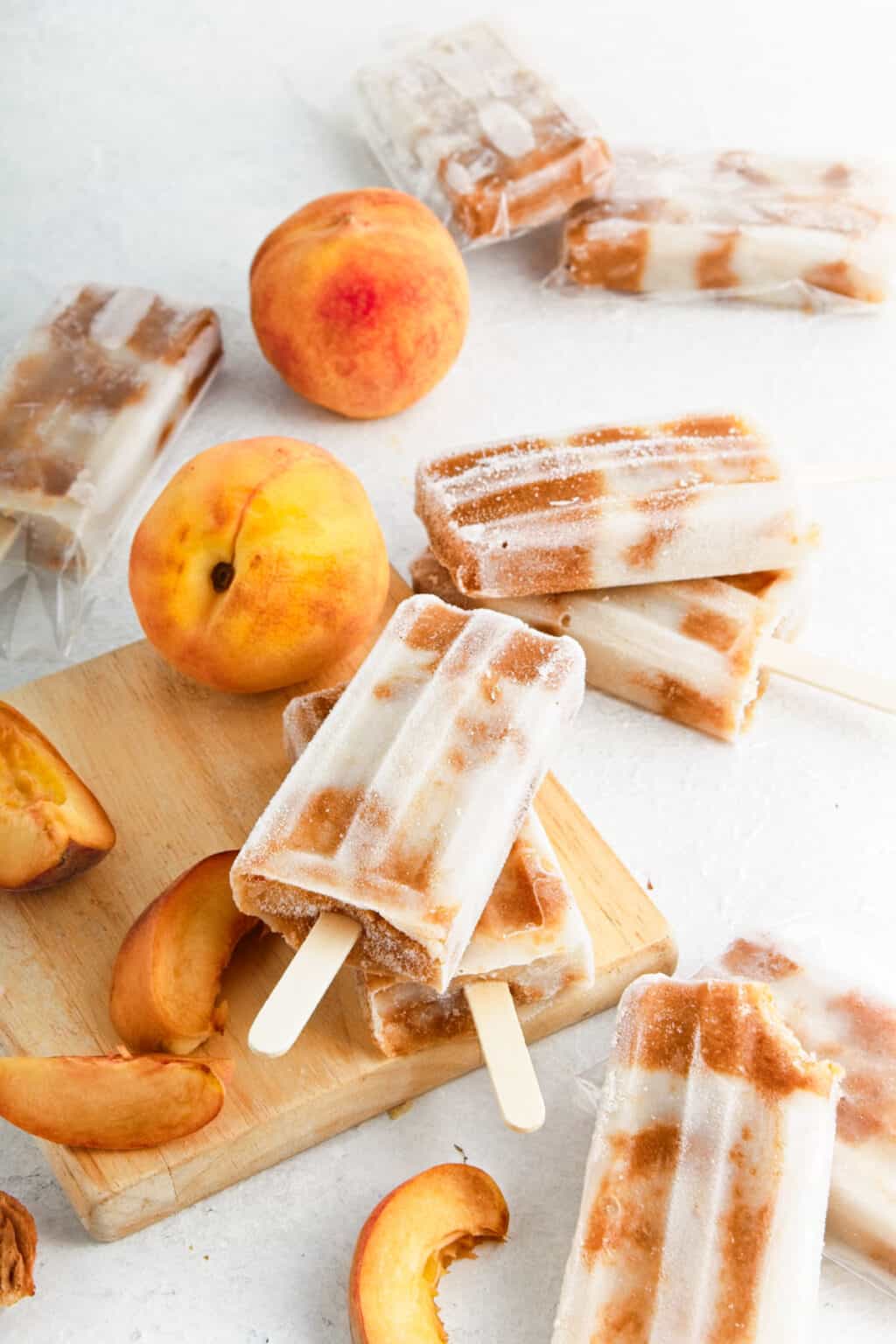 Peach Popsicles - Vegan Dessert Ideas