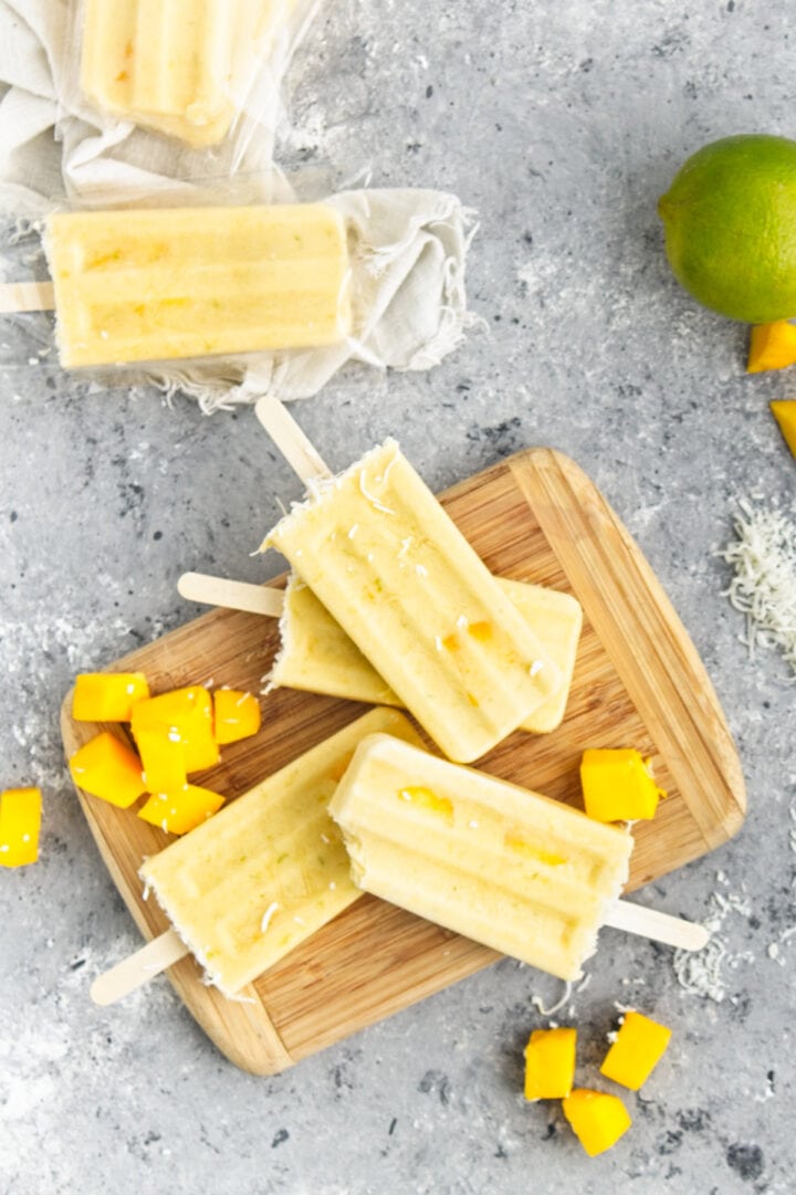 Mango Coconut Popsicles - Vegan Dessert Ideas